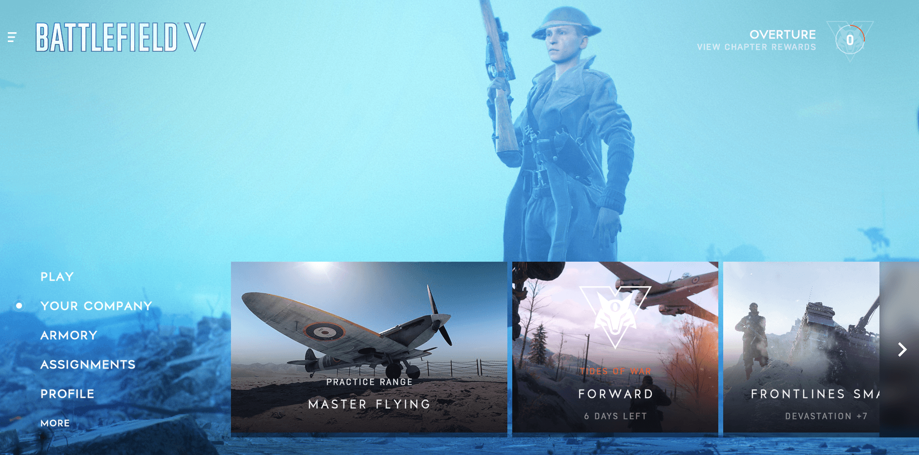 Battlefield V Main Menu - Thumb Culture
