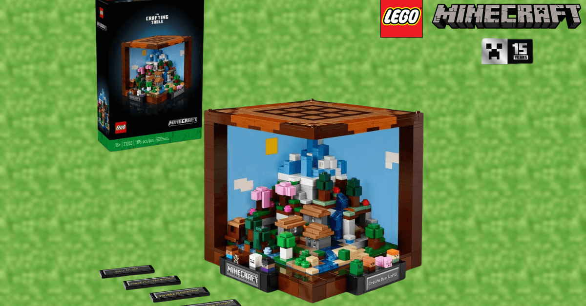 Minecraft's The Crafting Table releases in LEGO form